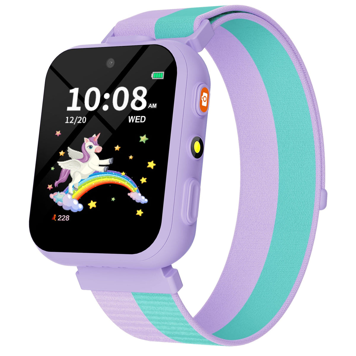 BIGGERFIVE Star 2 Kids Smart Watch with Dual Cameras, 30 Puzzle Games,